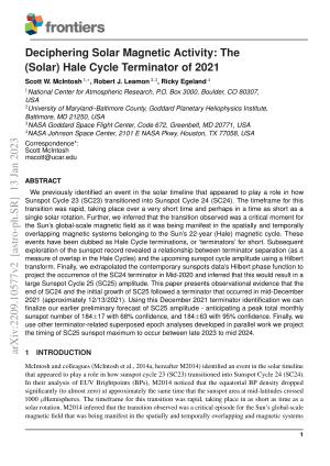 Deciphering Solar Magnetic Activity: The (Solar) Hale Cycle Terminator ...